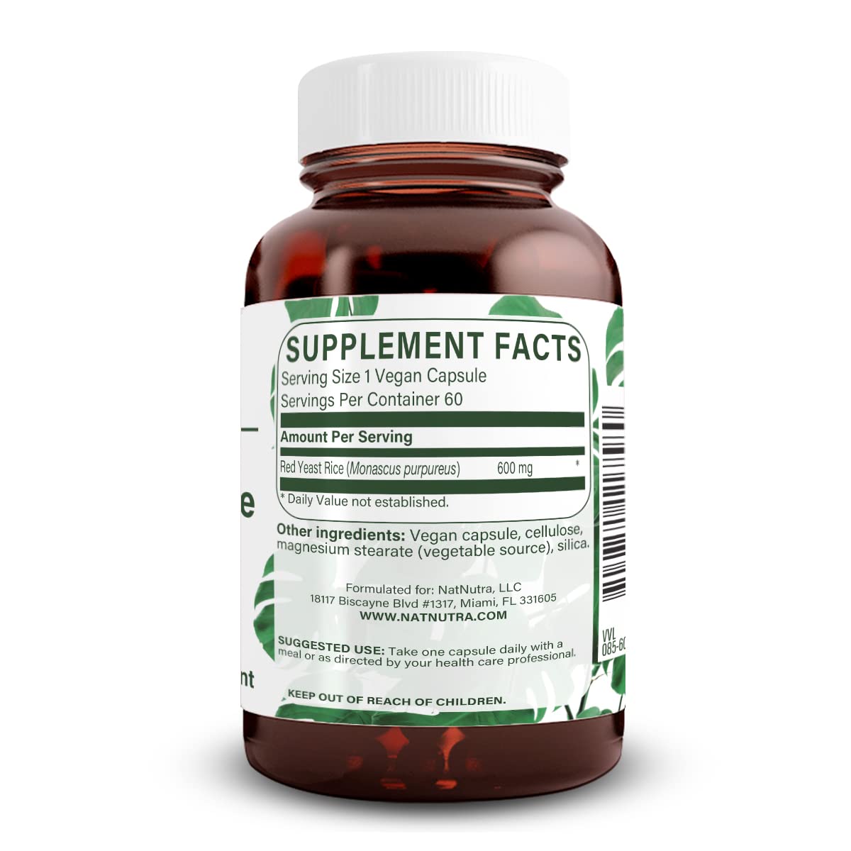 600 mg Red Yeast Rice extract