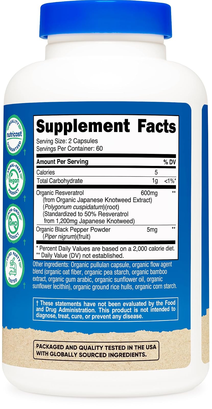 600 mg resveratrol for vitality