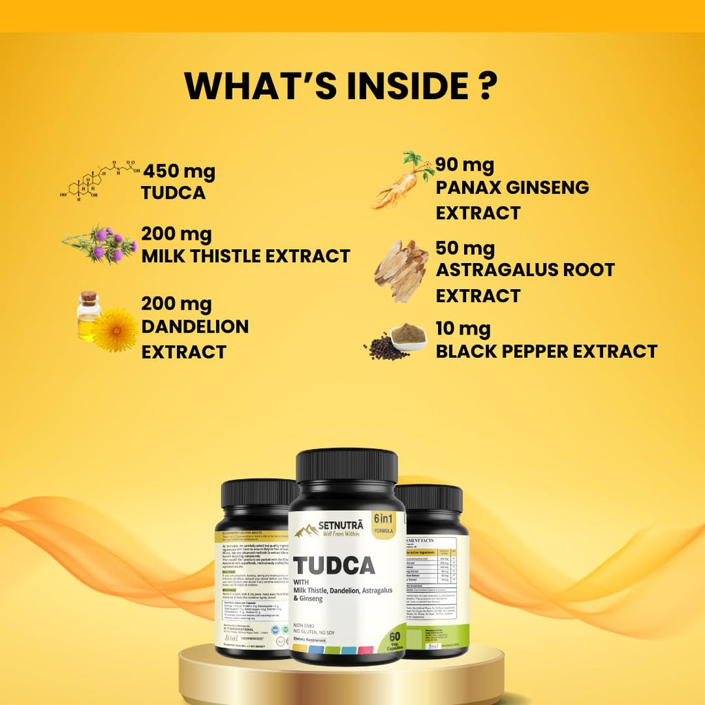 600 mg TUDCA for liver health