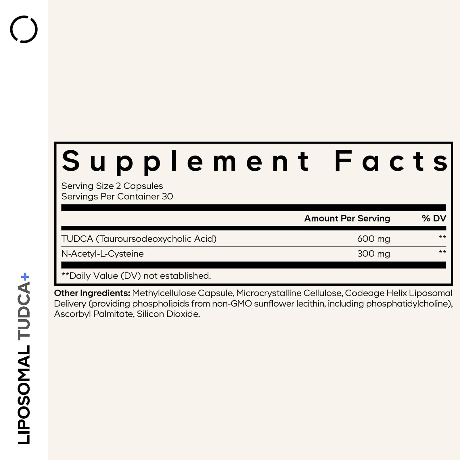 600 mg TUDCA for liver health