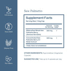 600 mg vegetarian Saw Palmetto supplement