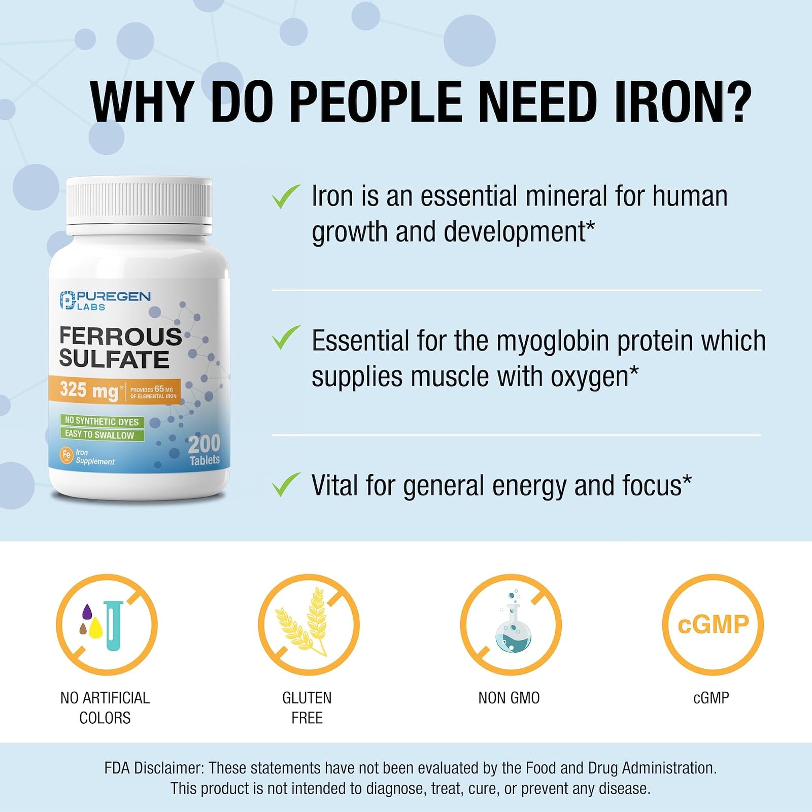 600 tablets of essential iron