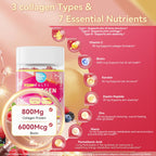 6000 mcg collagen gummies for hair