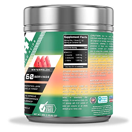 6000 mg BCAA for workout support