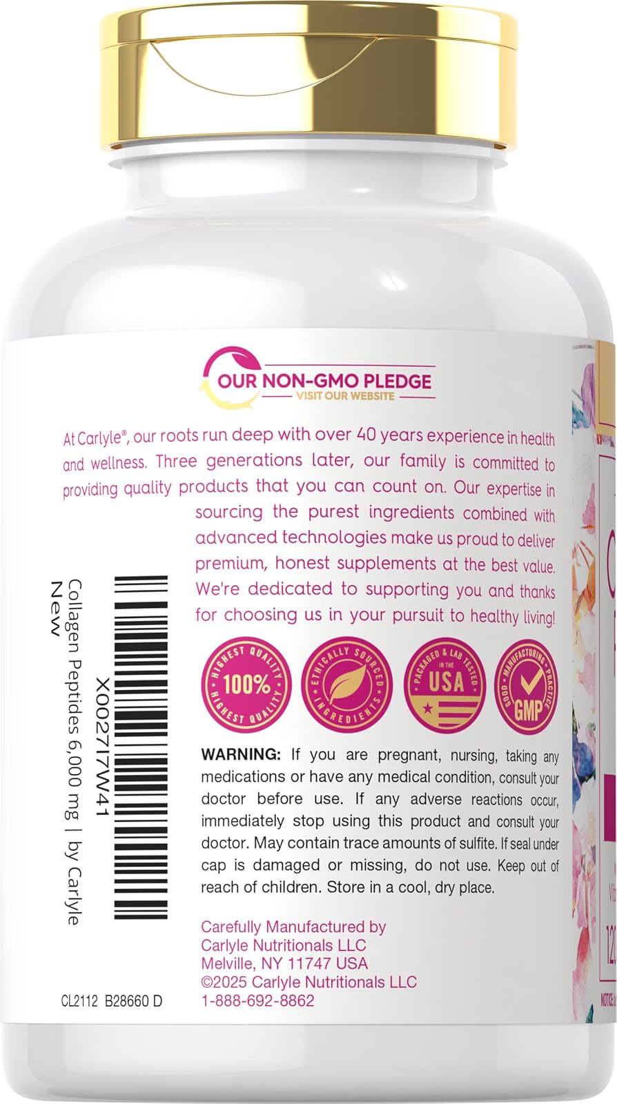 6000 mg collagen caplets for beauty