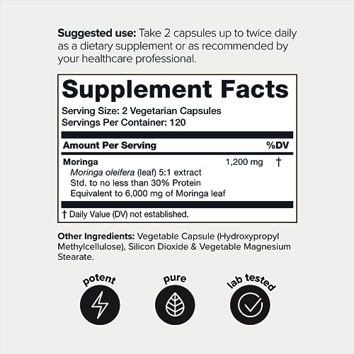 6000mg moringa extract veggie caps