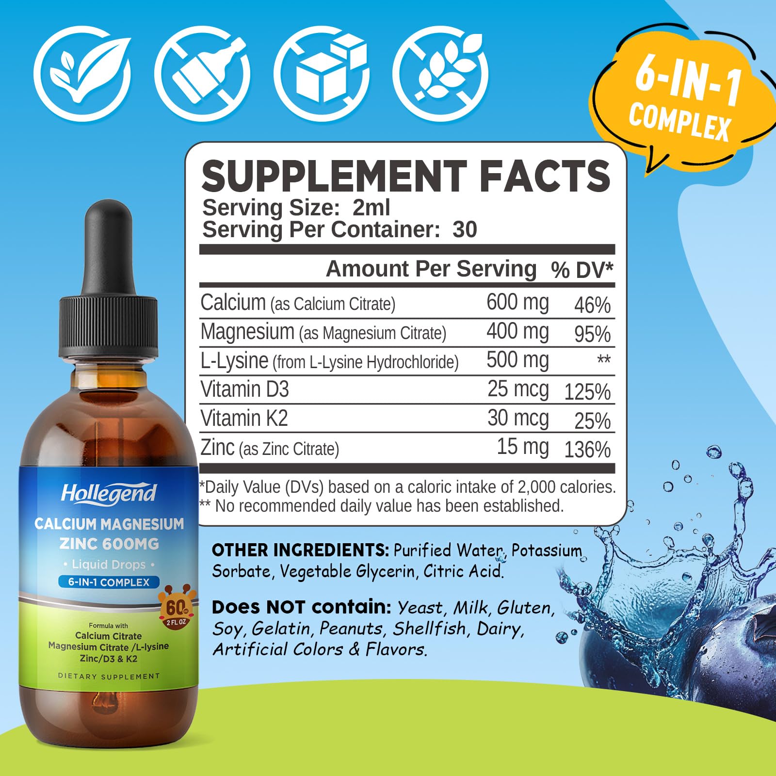 600mg calcium citrate for adults