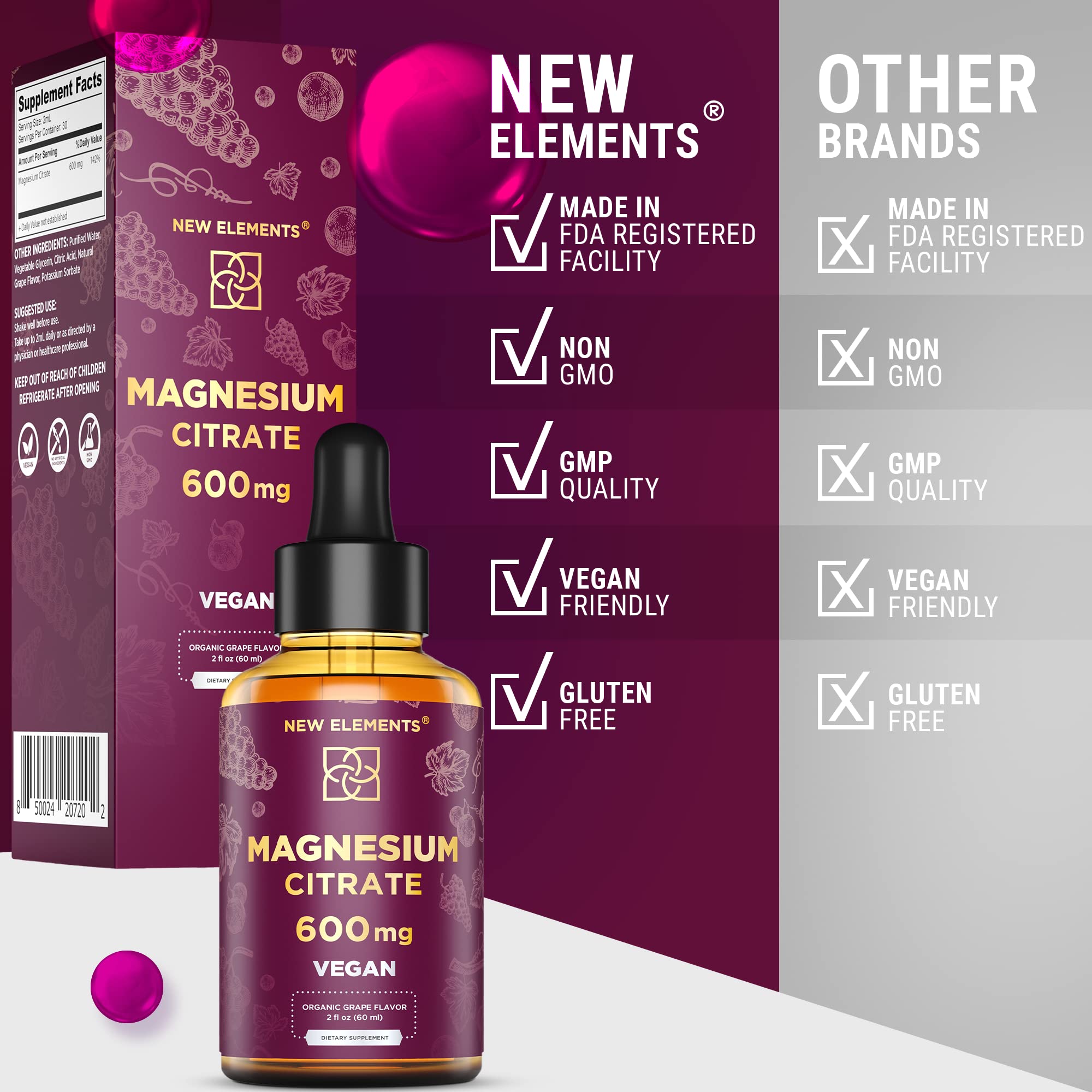600mg magnesium citrate for daily wellness