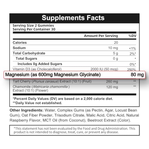 600mg magnesium for restful nights