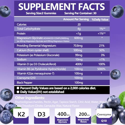 600mg magnesium gummies for nerve support