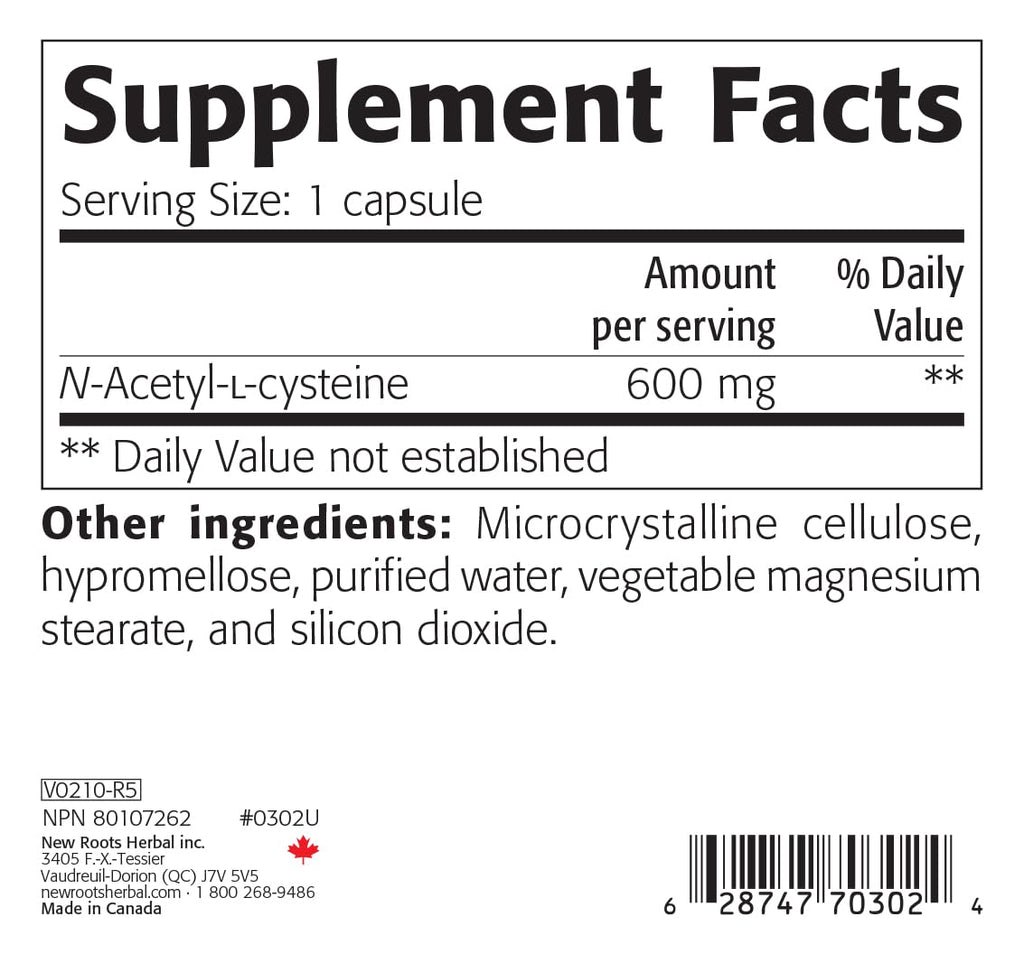 600mg NAC for antioxidant power