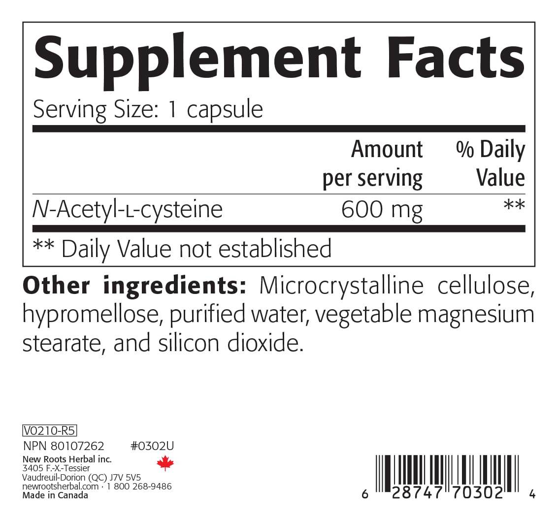 600mg NAC for antioxidant power