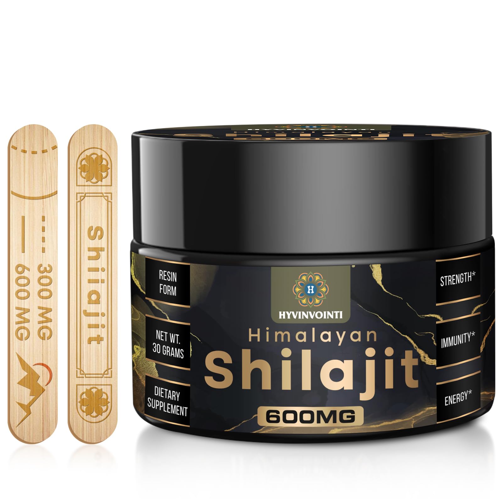 600mg pure Himalayan shilajit resin