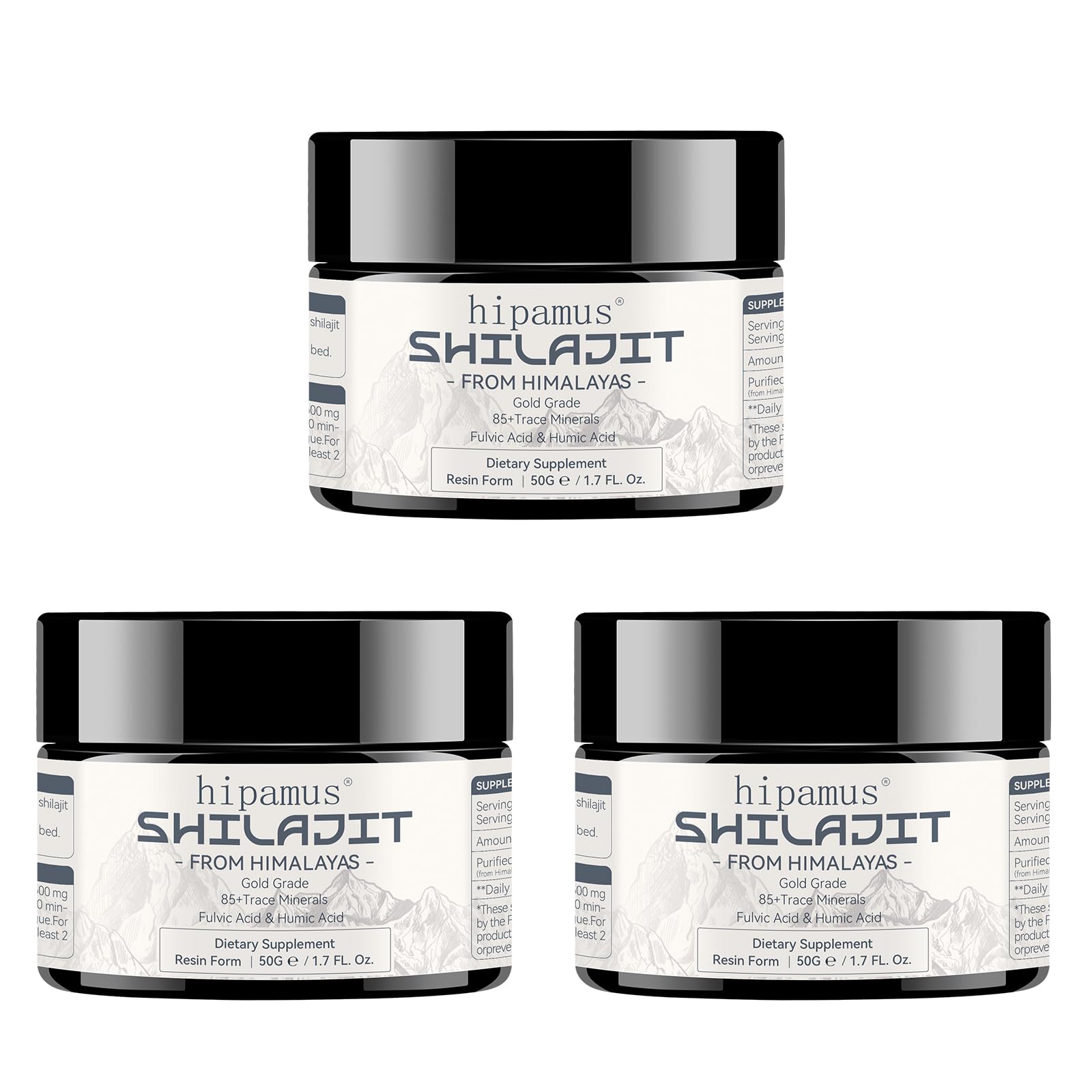 600mg Pure Himalayan Shilajit resin