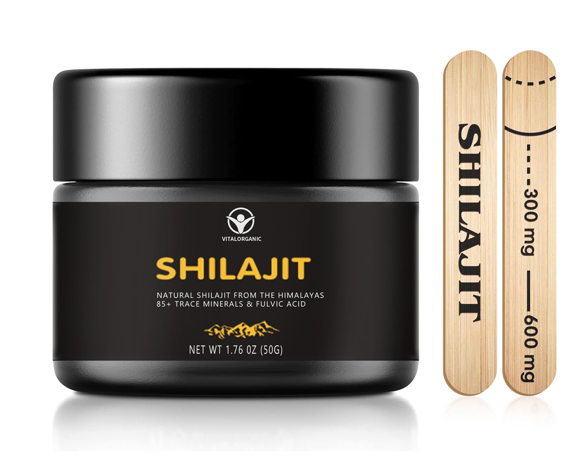 600mg Pure Himalayan Shilajit resin