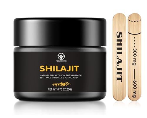 600mg Pure Himalayan Shilajit resin