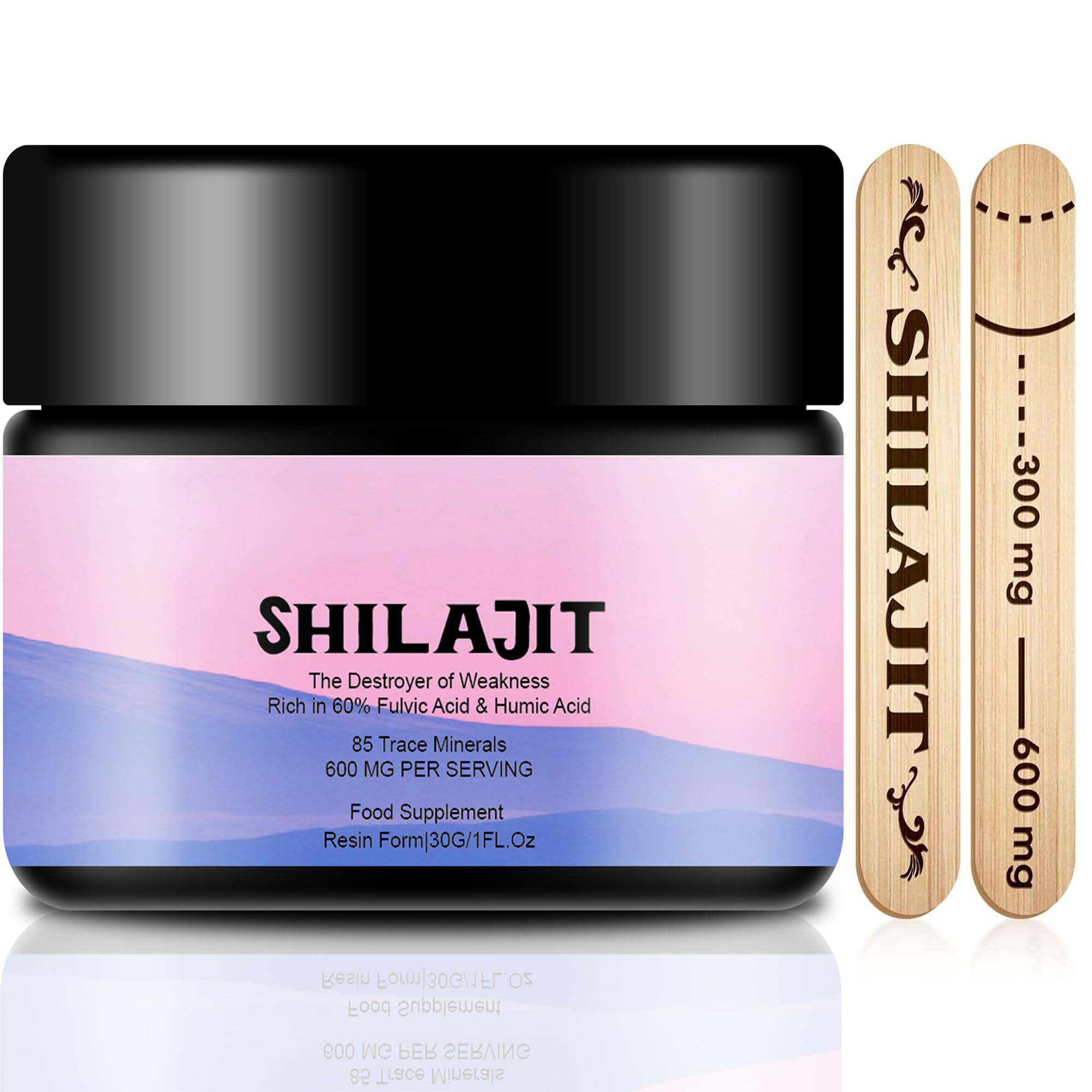 600mg Pure Himalayan Shilajit resin