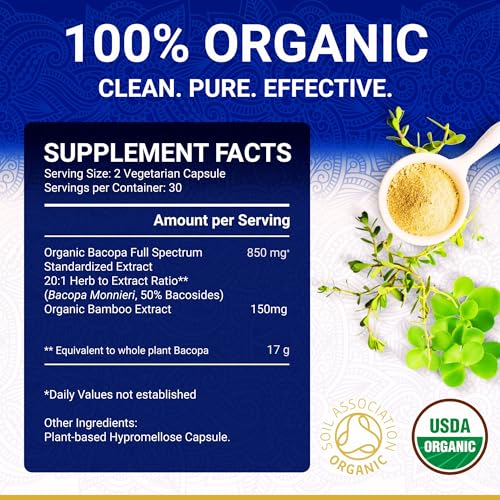 60ct bacopa monnieri for daily use