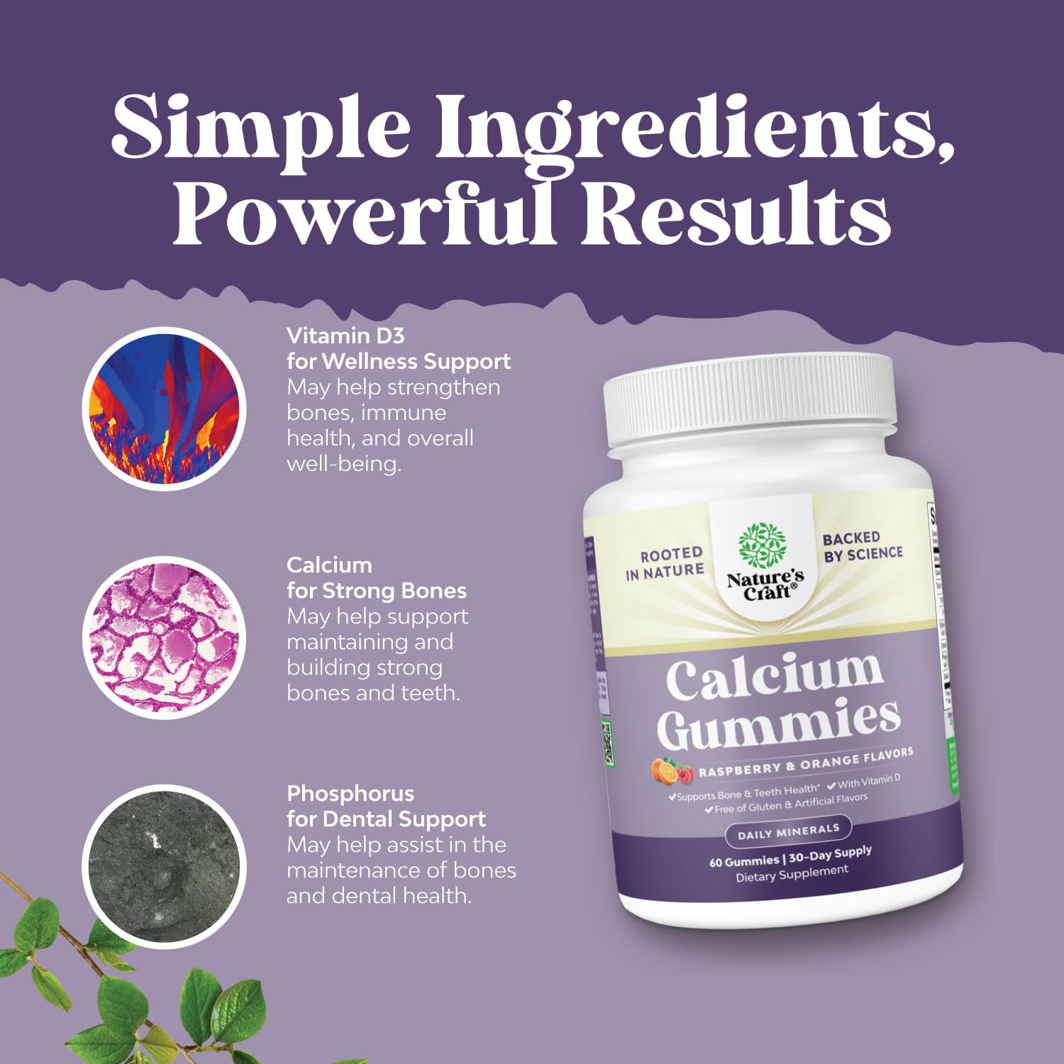 60ct calcium gummy pack