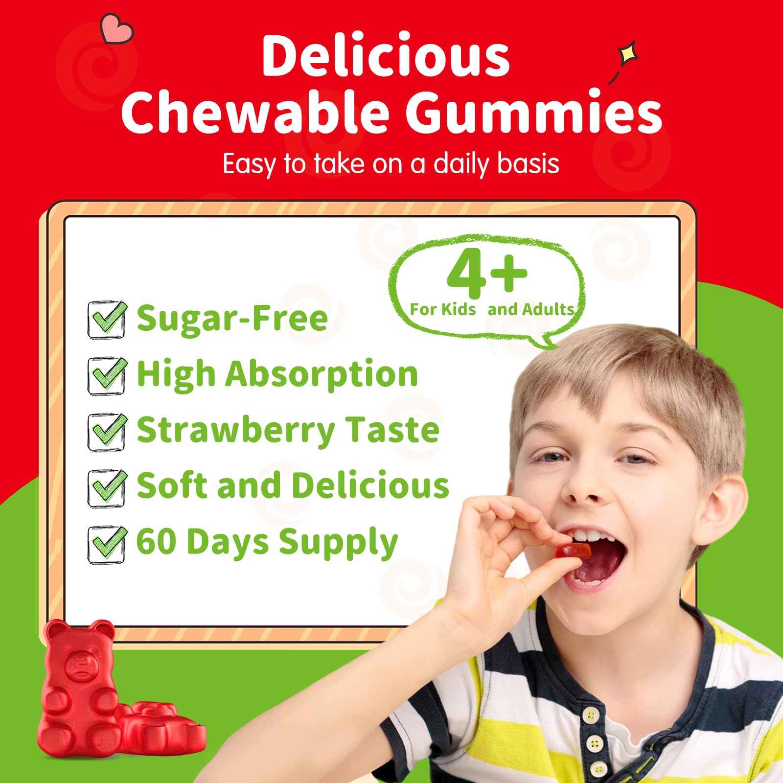 60ct magnesium gummies for kids