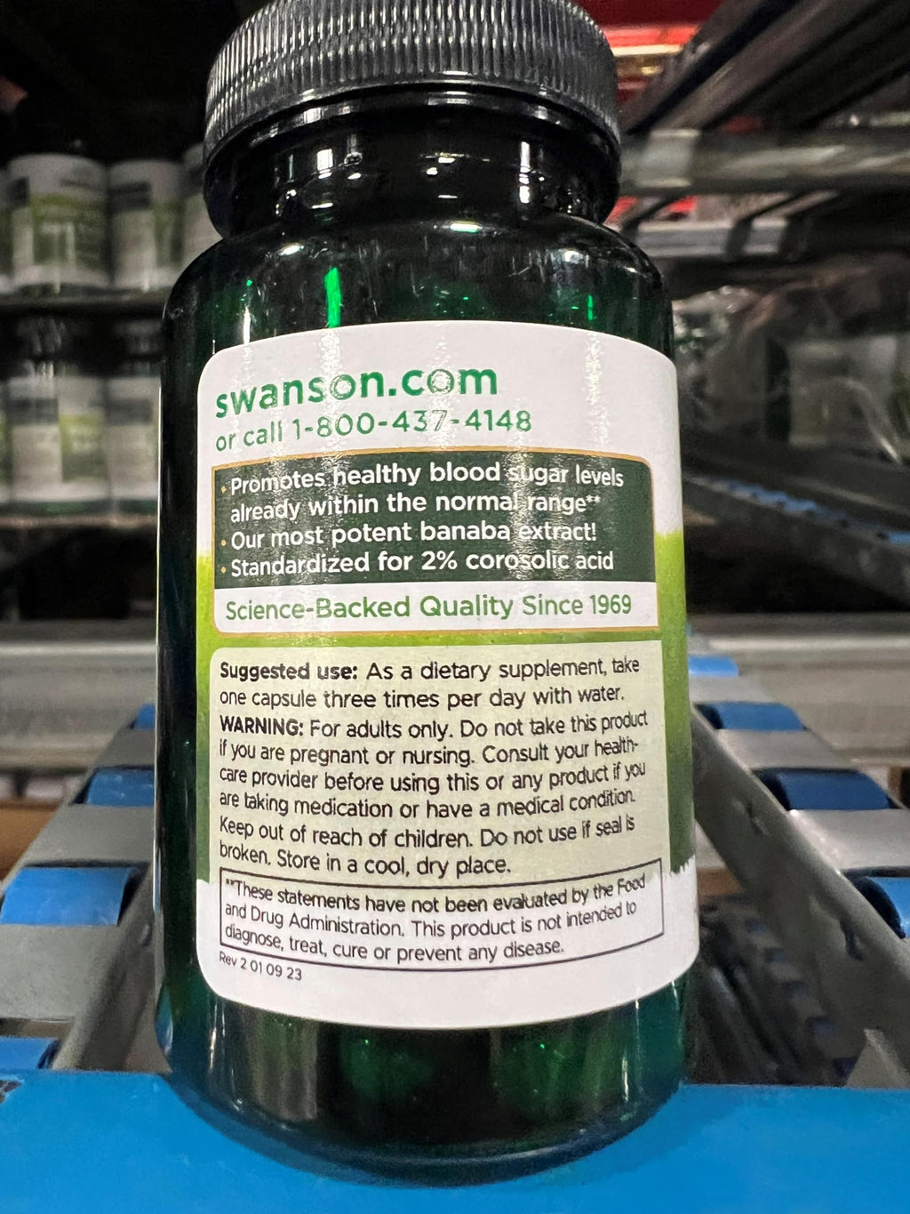60mg Banaba extract per capsule