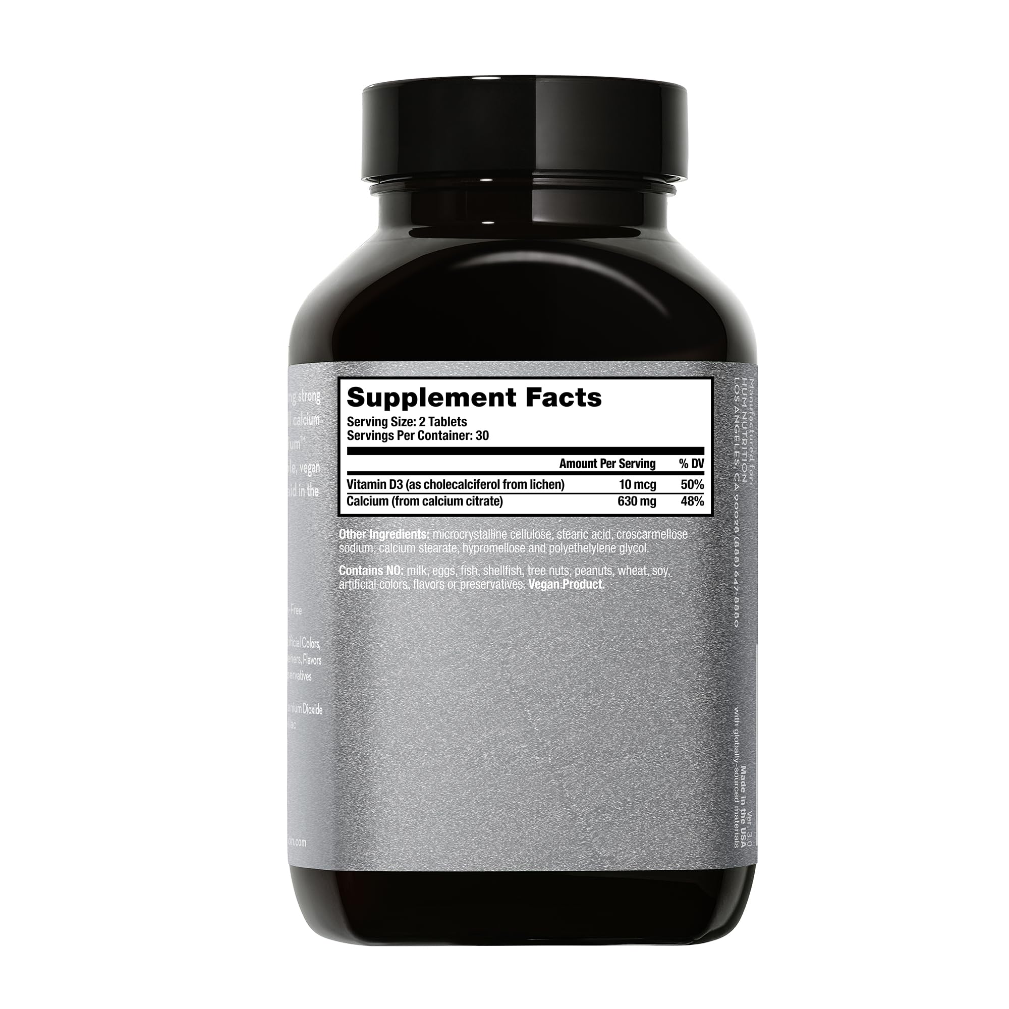 630mg calcium citrate with vitamin D3