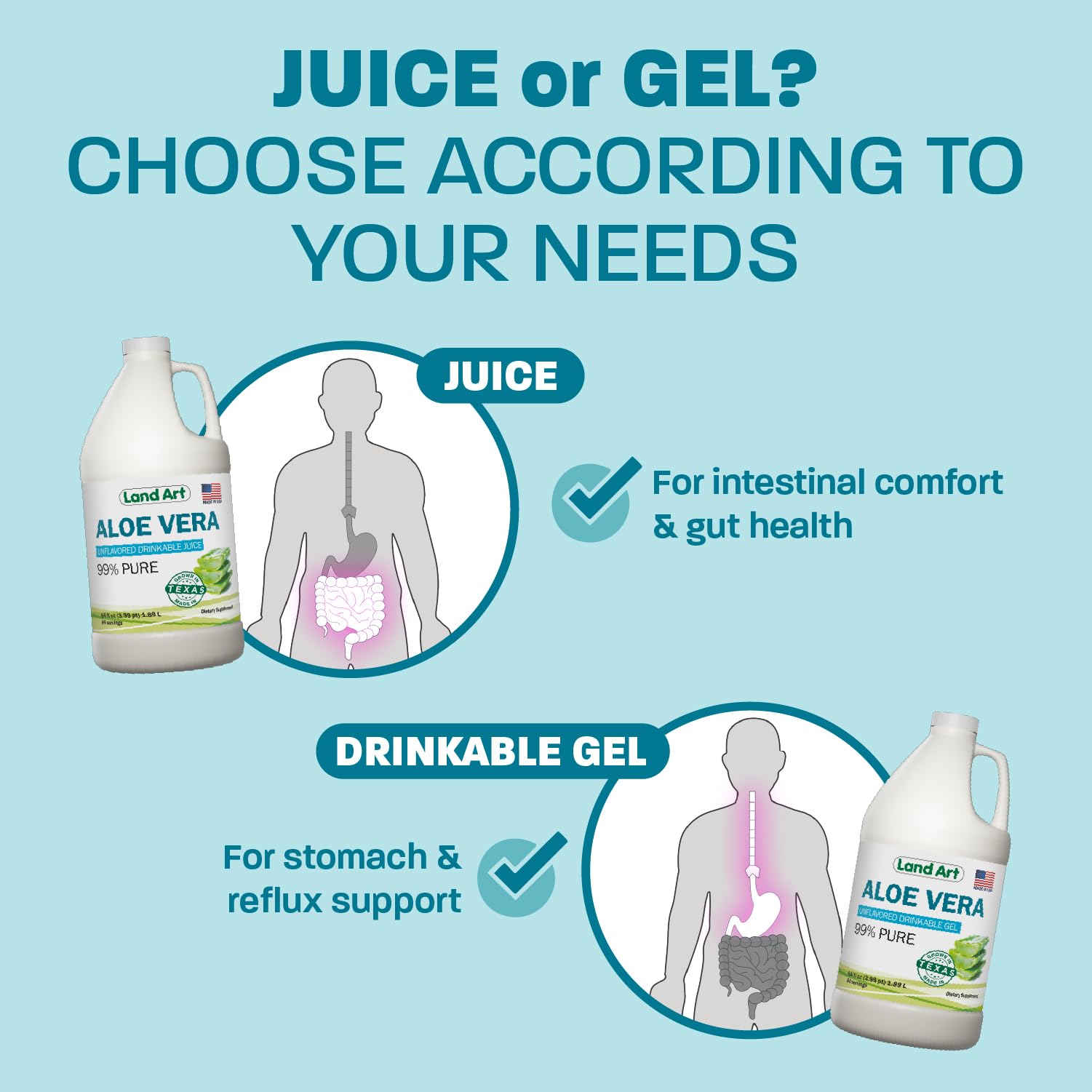 64 fl oz aloe vera bottle