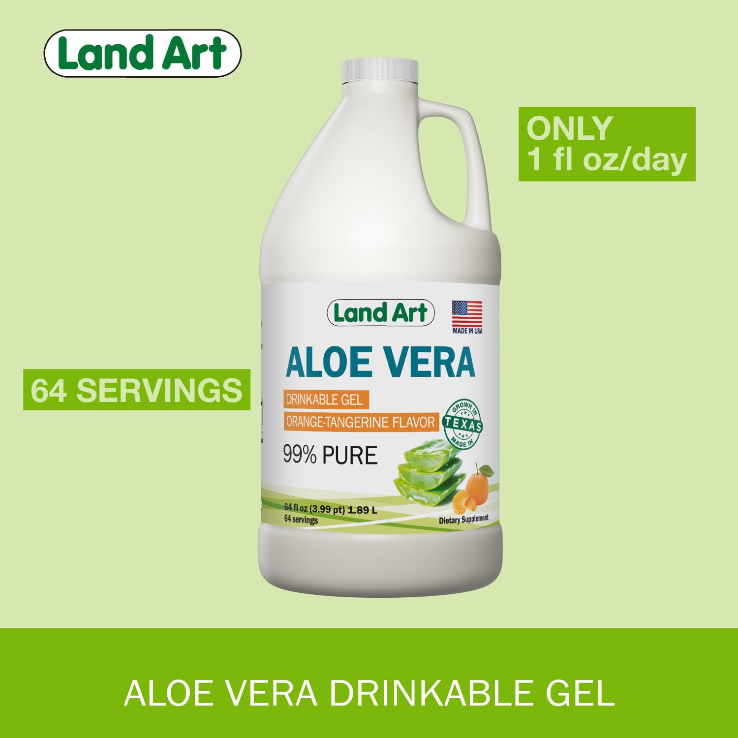 64 fl oz aloe vera gel