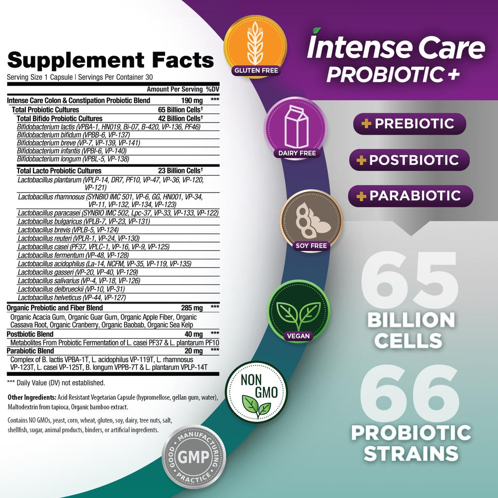 65 billion CFU colon support capsules