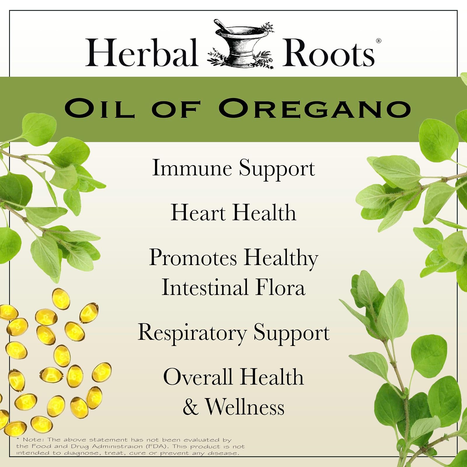 65% carvacrol oregano oil capsules