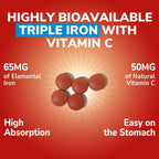 65 mg iron bisglycinate capsules