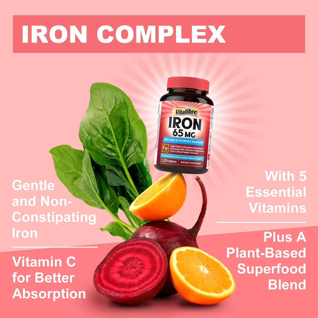 65 mg iron bisglycinate tablets