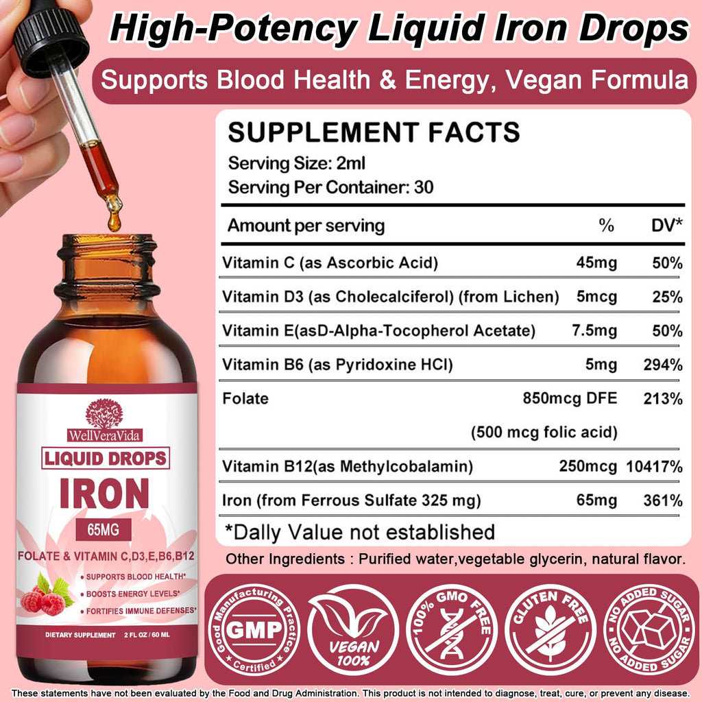 65 mg iron drops with vitamin C