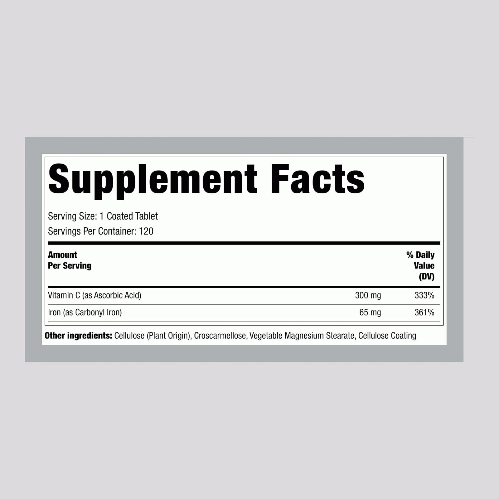 65 mg iron tablets for energy