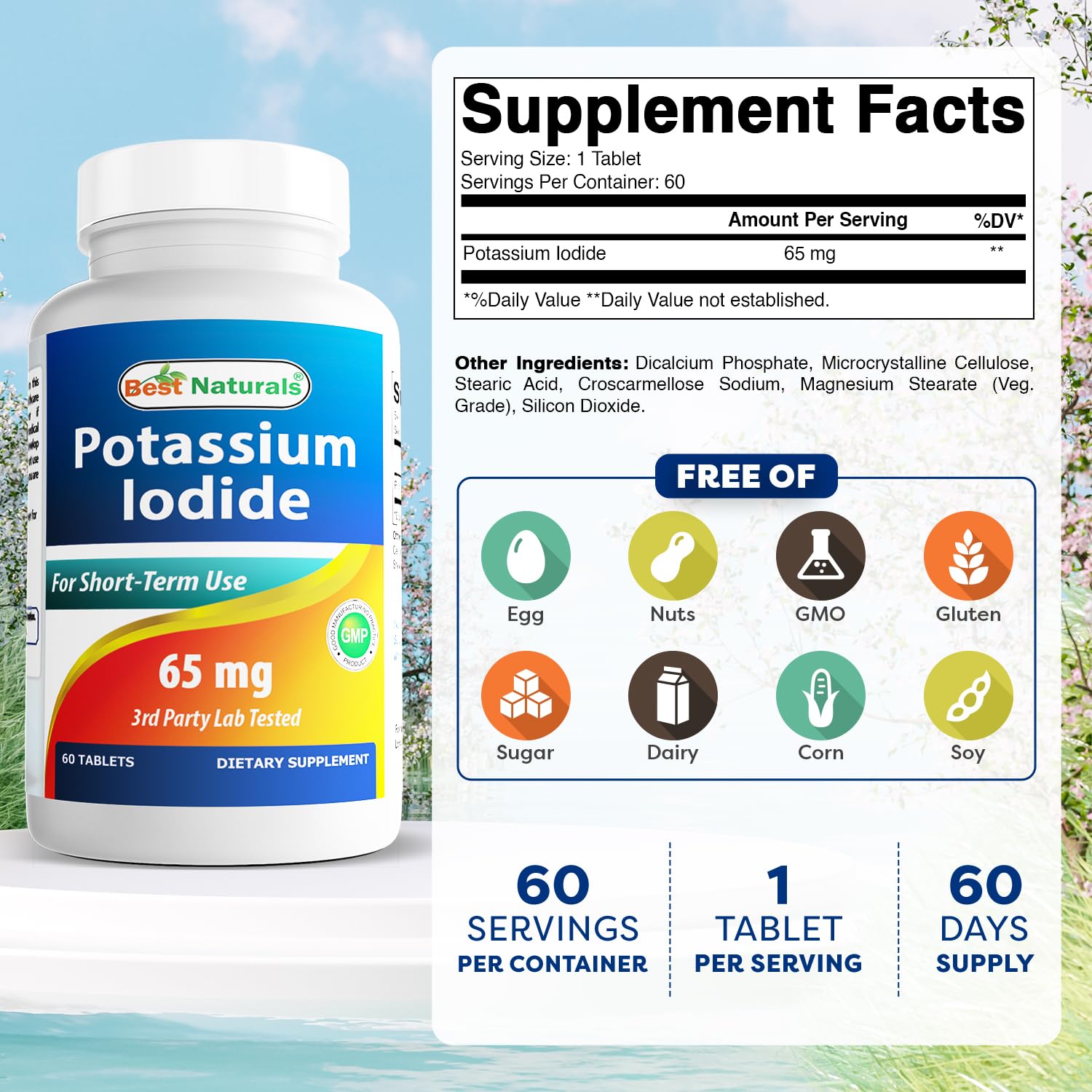 65 mg potassium iodide supplement