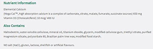 650 mg calcium tablets for bone health