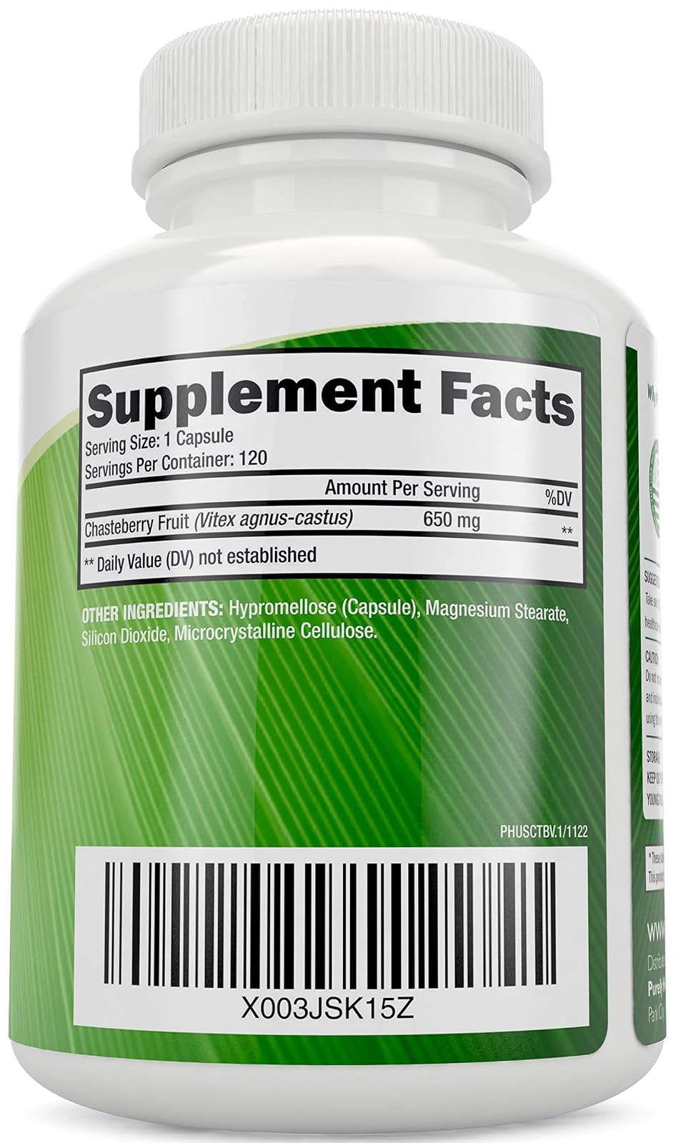 650 mg Chasteberry capsules for men