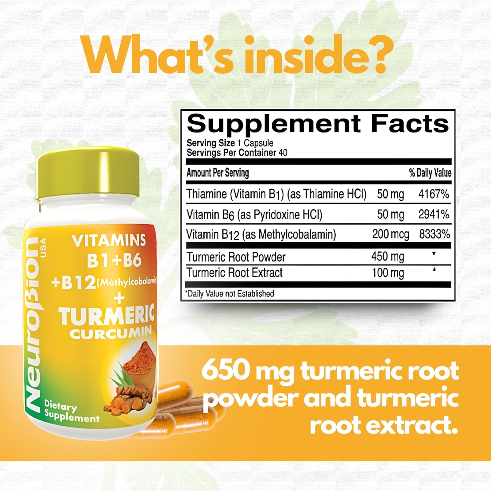650 mg turmeric curcumin benefits
