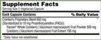 650 mg vegetarian cranberry supplement