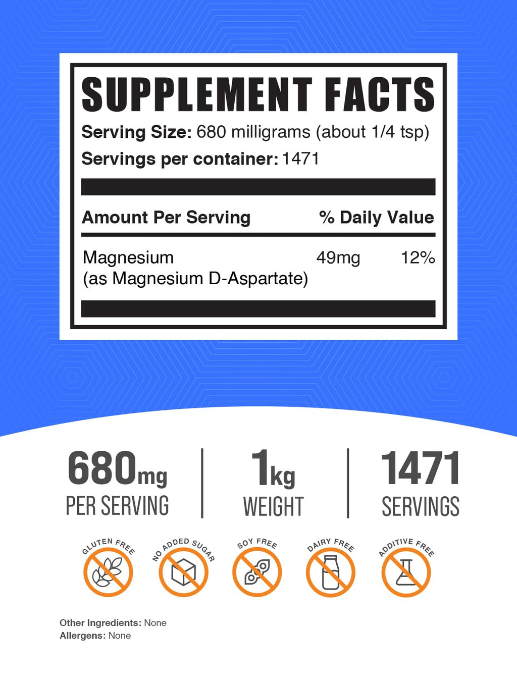 680 mg magnesium supplement for energy