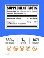 680 mg magnesium supplement for energy