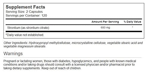 680 mg strontium for bone health