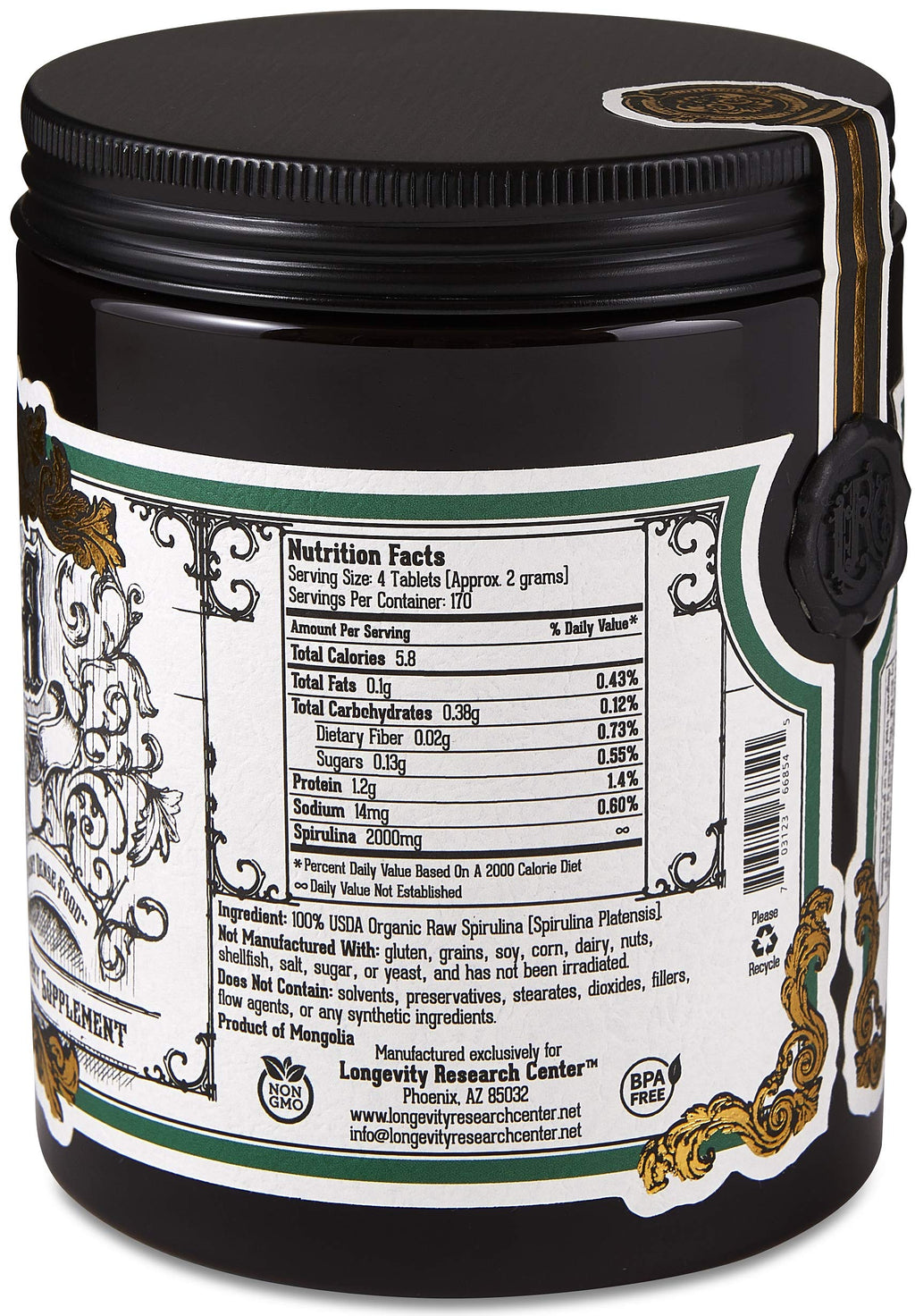680 XL spirulina tablets for energy