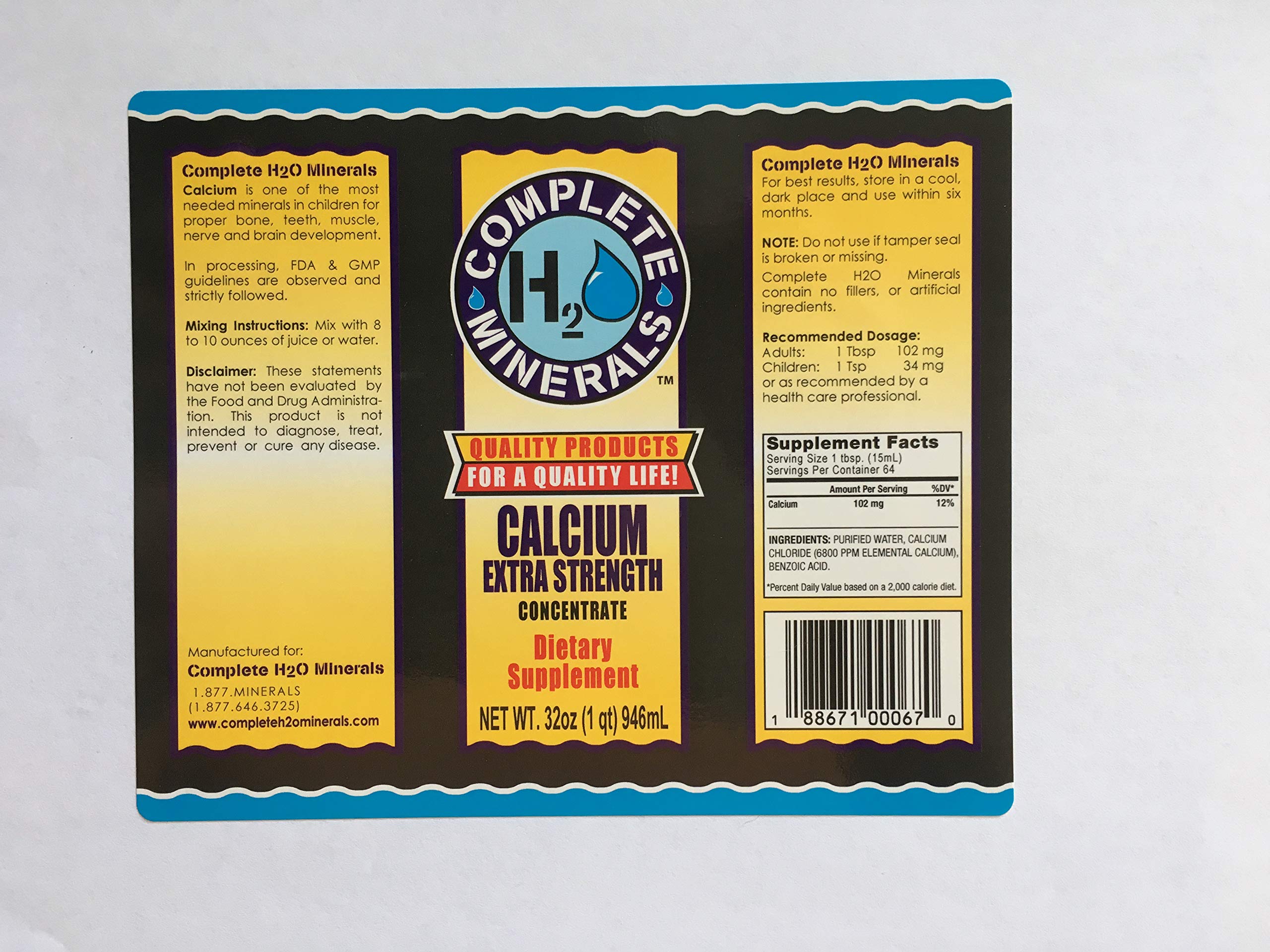 6800 PPM calcium for better absorption