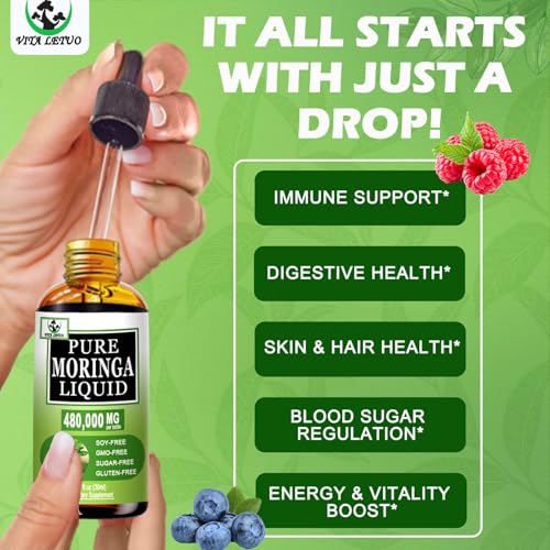 6X absorption moringa drops for vitality