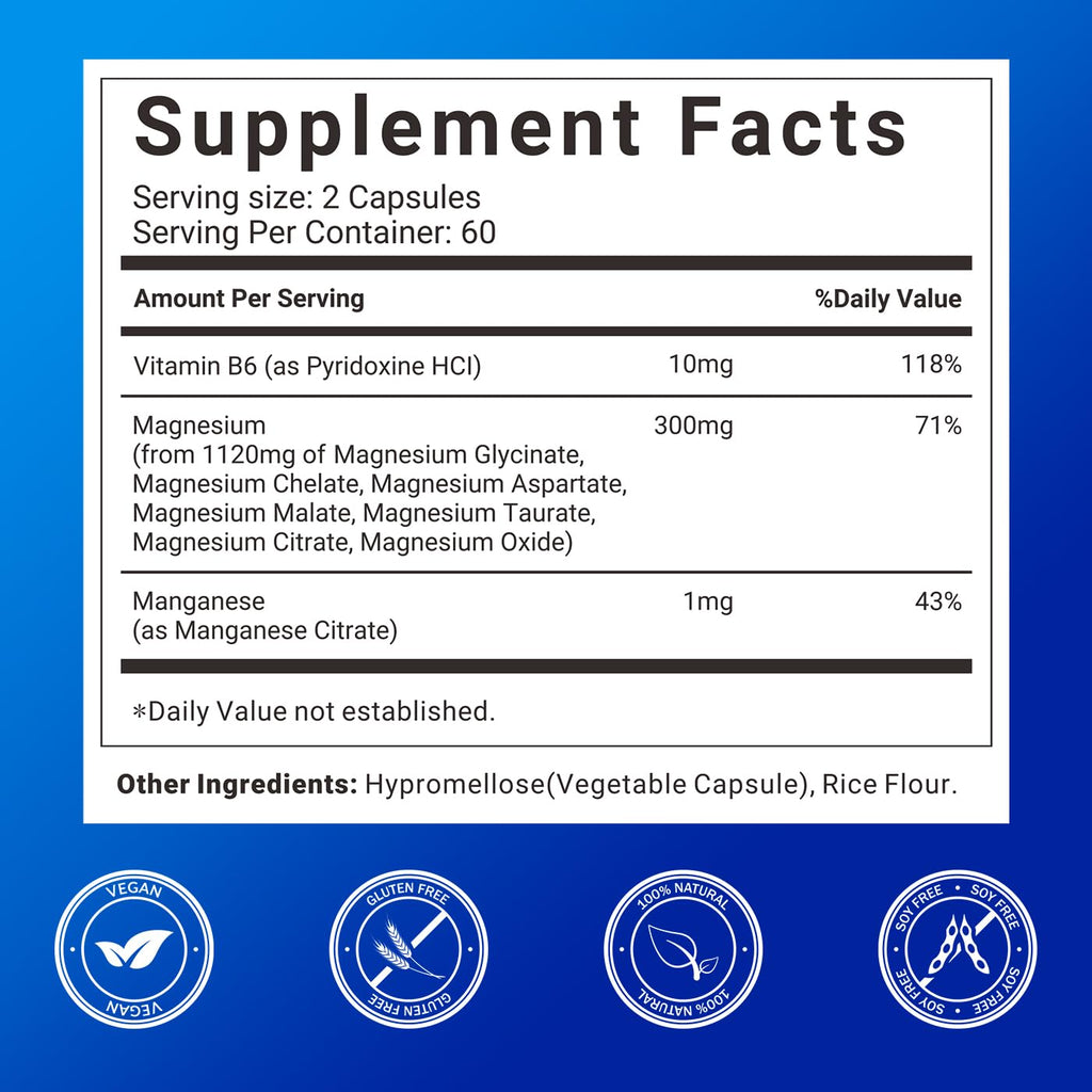 7-in-1 magnesium supplement capsules