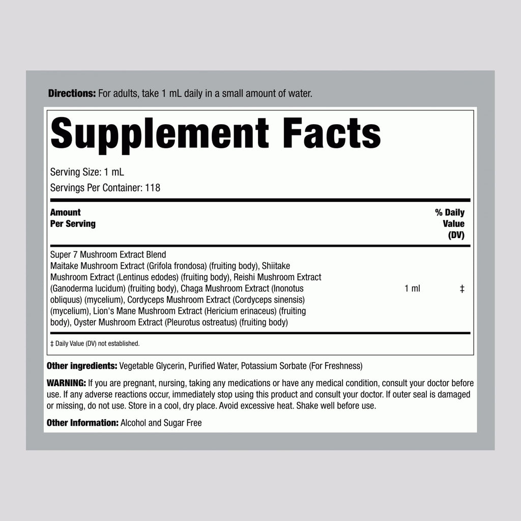 7-in-1 mushroom supplement for health