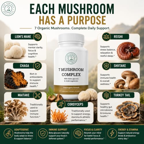 7 mushroom supplement for immunity