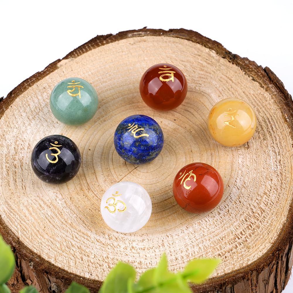 7 piece chakra crystal set