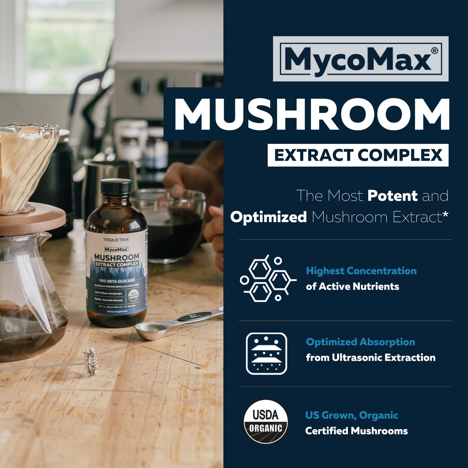 70% beta glucans mushroom supplement